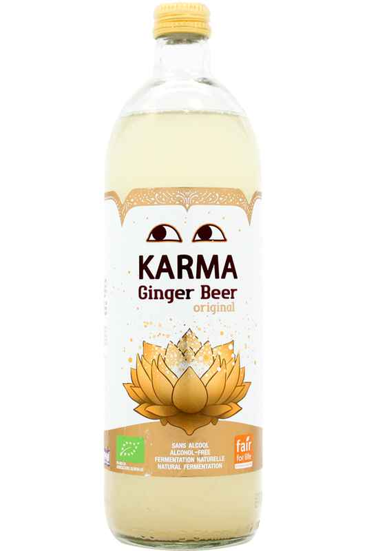 Karma Kombucha Non Alcoholic Fermented Ginger Beer 750ml - 2 Pack