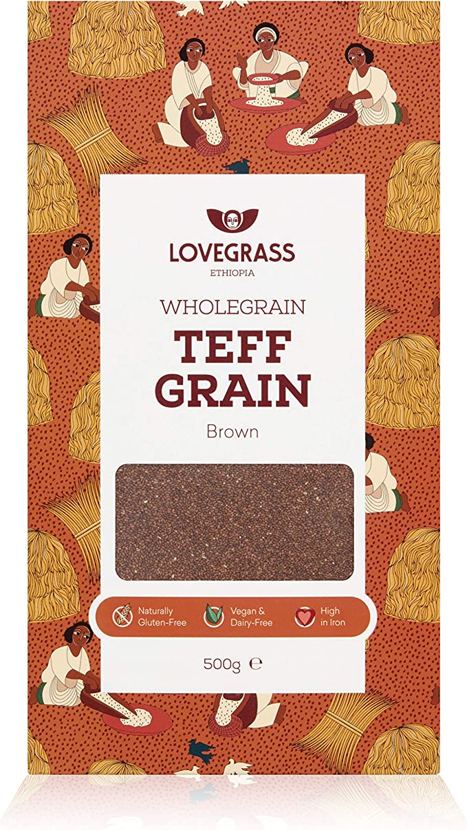 Lovegrass Ethiopia Wholegrain Brown Teff Grain 500g