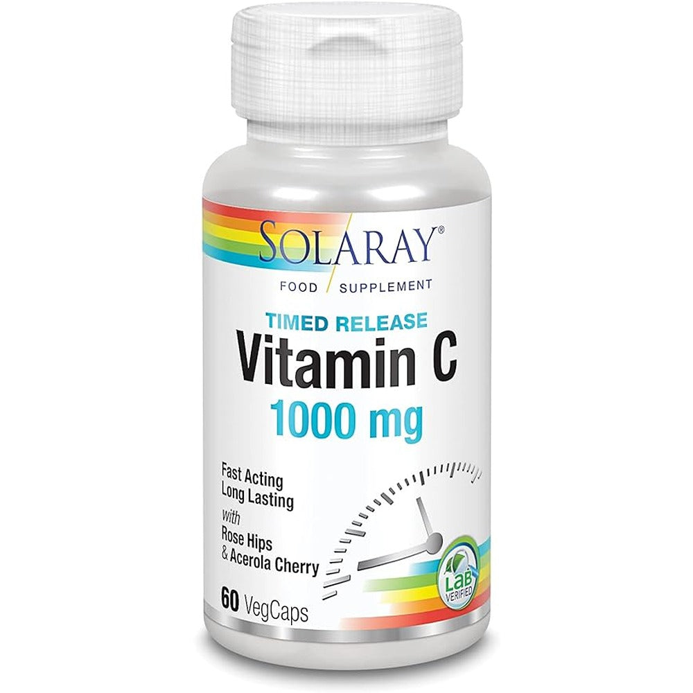 Solaray Vitamin C 1000mg Two Stage Time Release 60 capsul
